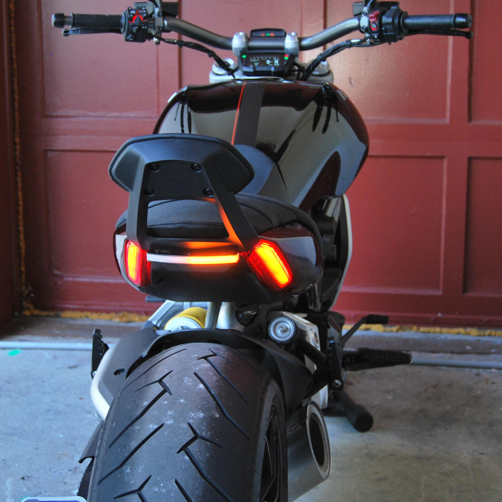 Ducati XDiavel Rear Turn Signals & Backrest (2016–2024) | NRC LED ...